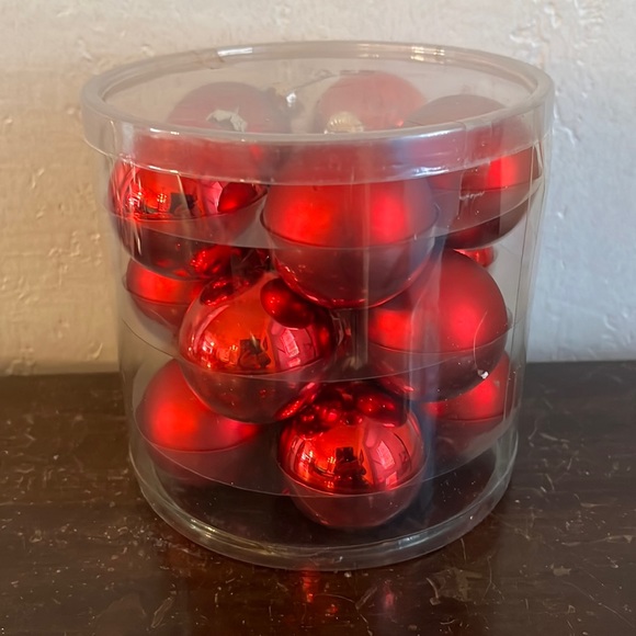 Hobby Lobby | Holiday | Christmas Red Ball Ornaments | Poshmark